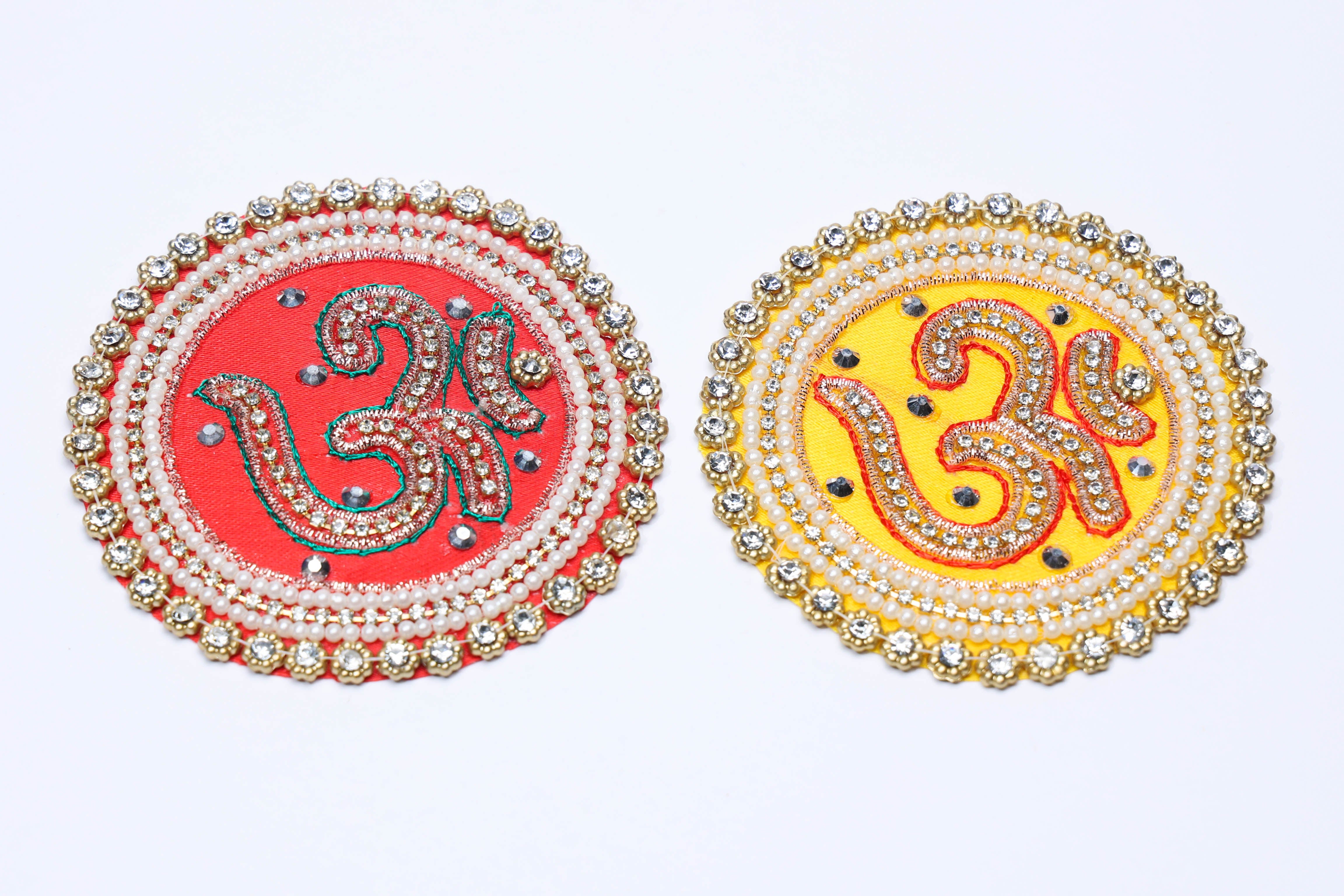 OM Symbol Embellished Patches With Beads for Decor - Artsplash Store ...