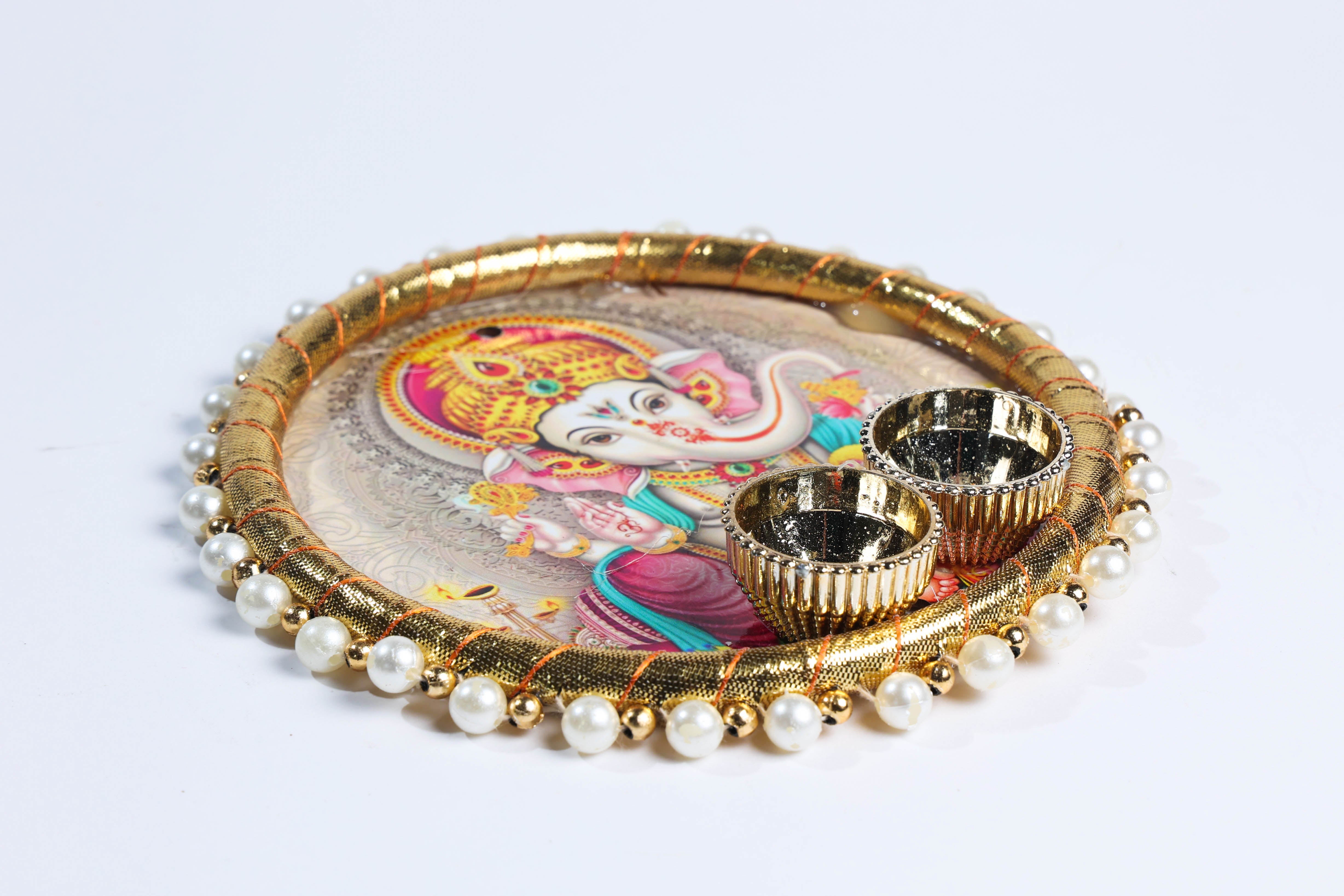 Find Beautiful Ganesh Puja thali With Beads - Artsplash Store ...