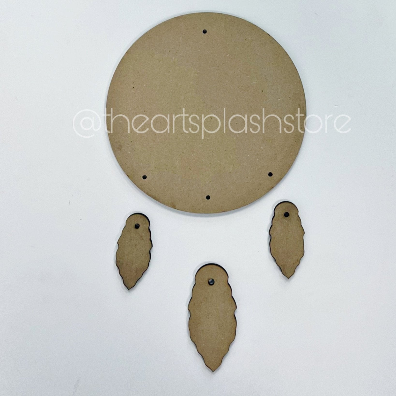 3 Piece Plain Dream Catcher MDF Board - Artsplash Store – ArtSplash Store