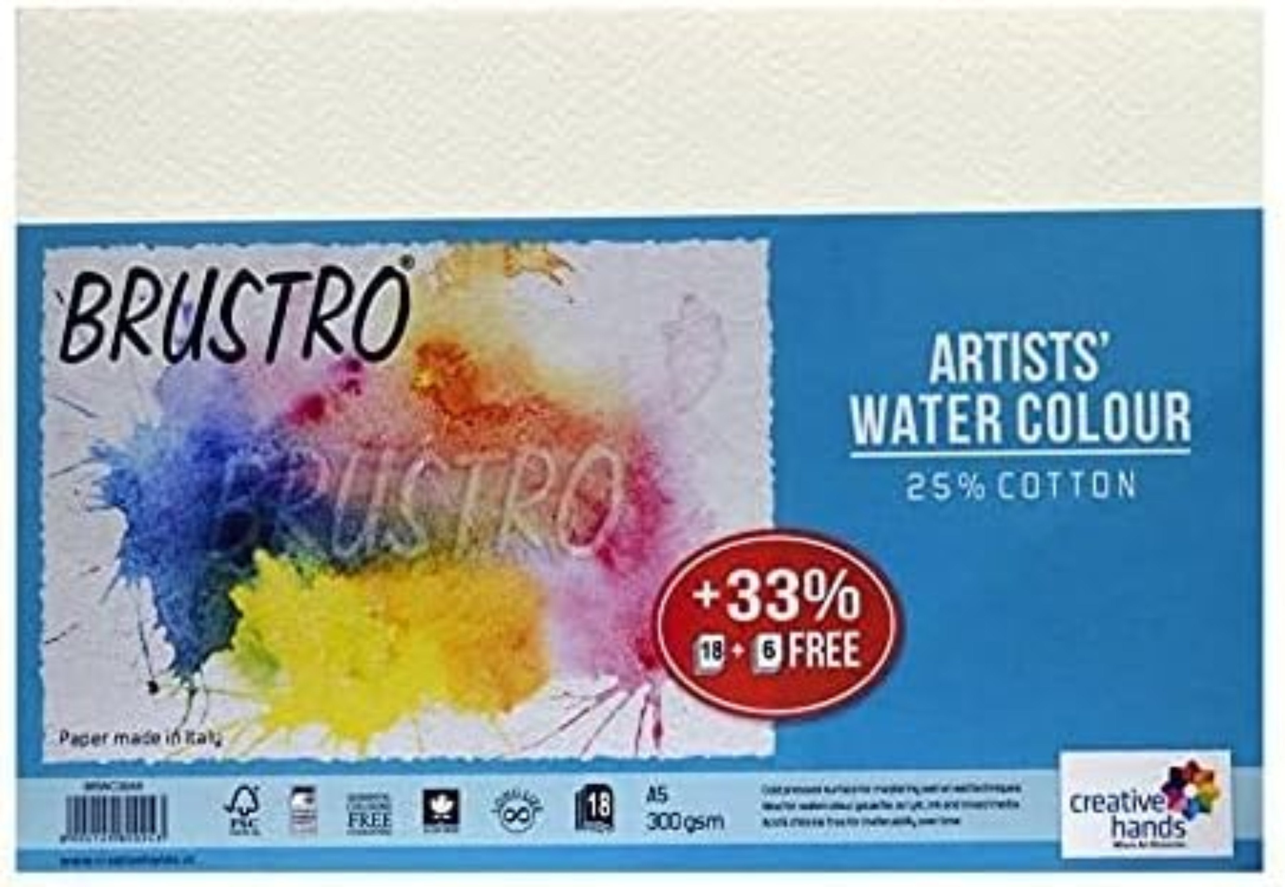 A5 Brustro Watercolour paper sheet for Artwork - Artsplash store ...