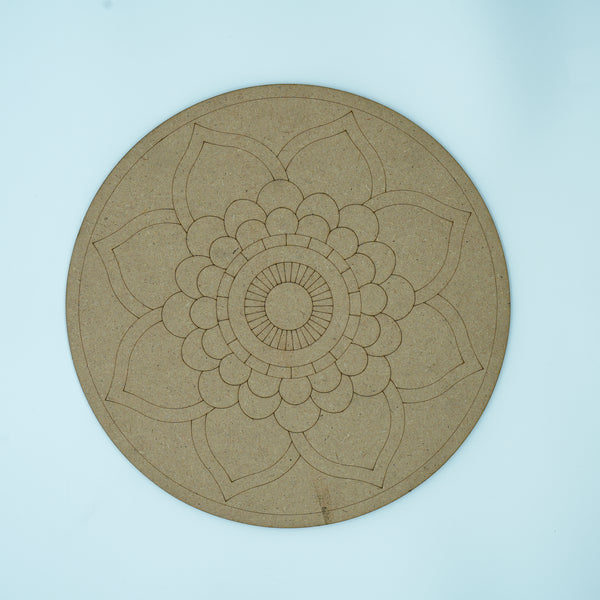 MDF Leaf Mandala 12" – ArtSplash Store