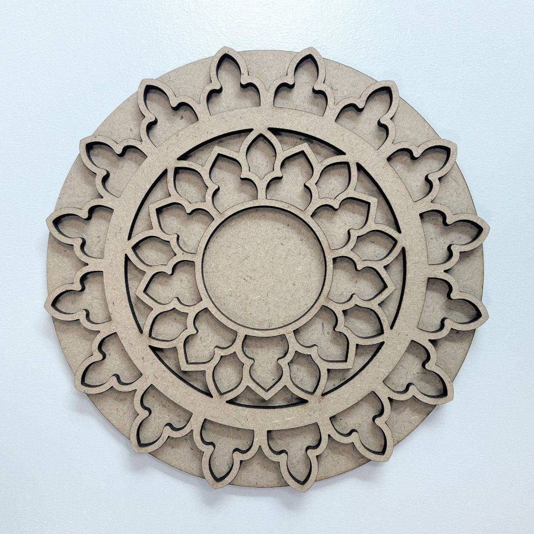 MDF Tea light set with 6" base – ArtSplash Store